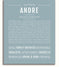 Andre | Name Art Print – Name Stories
