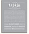 Andrea Personalized Name Meaning Art Prints – Name Stories