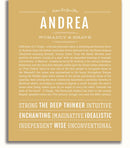 Andrea | Name Art Print – Name Stories