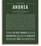 Andrea | Name Art Print – Name Stories