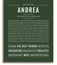 Andrea | Name Art Print – Name Stories