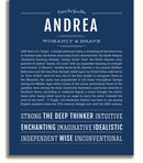 Andrea | Name Art Print – Name Stories