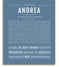 Andrea | Name Art Print – Name Stories