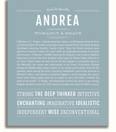 Andrea | Name Art Print – Name Stories