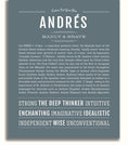 Andres | Name Art Print - Personalized Custom Gifts – Name Stories