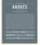 Andres | Name Art Print - Personalized Custom Gifts – Name Stories