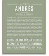 Andres | Name Art Print – Name Stories