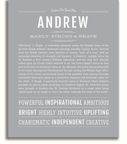 Andrew | Name Art Print – Name Stories