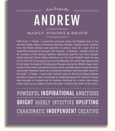 Andrew | Name Art Print – Name Stories
