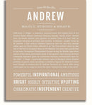 Andrew | Name Art Print – Name Stories