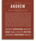 Andrew | Name Art Print – Name Stories