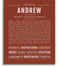 Andrew | Name Art Print – Name Stories