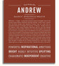 Andrew Personalized Name Meaning Art Prints – Name Stories