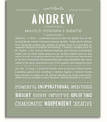 Andrew | Name Art Print – Name Stories
