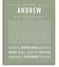 Andrew Personalized Name Meaning Art Prints – Name Stories
