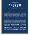 Andrew | Name Art Print – Name Stories