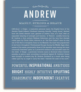 Andrew | Name Art Print – Name Stories