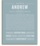 Andrew | Name Art Print – Name Stories