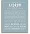 Andrew Personalized Name Meaning Art Prints – Name Stories