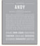 Andy | Name Art Print – Name Stories