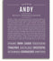 Andy | Name Art Print – Name Stories