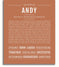 Andy | Name Art Print – Name Stories