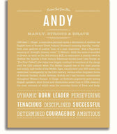Andy | Name Art Print – Name Stories