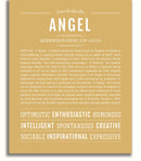 Angel (female) | Name Art Print – Name Stories