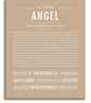Angel (male) | Name Art Print – Name Stories
