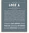 Angela | Name Art Print – Name Stories