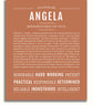 Angela | Name Art Print – Name Stories