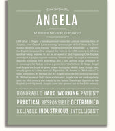 Angela | Name Art Print – Name Stories