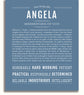Angela | Name Art Print – Name Stories