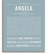Angela | Name Art Print – Name Stories