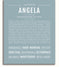 Angela | Name Art Print – Name Stories