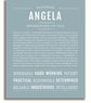 Angela | Name Art Print – Name Stories