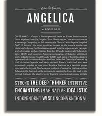 Angelica | Name Art Print – Name Stories