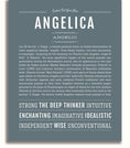 Angelica | Name Art Print – Name Stories