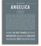 Angelica Personalized Name Meaning Art Prints – Name Stories