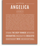 Angelica | Name Art Print – Name Stories