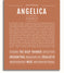 Angelica Personalized Name Meaning Art Prints – Name Stories