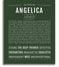Angelica Personalized Name Meaning Art Prints – Name Stories