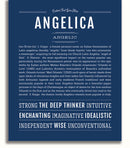 Angelica | Name Art Print – Name Stories