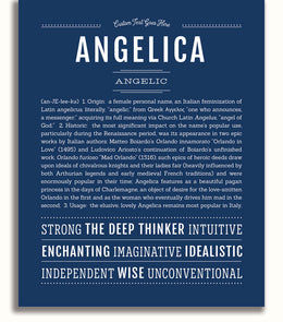 Angelica | Name Art Print – Name Stories