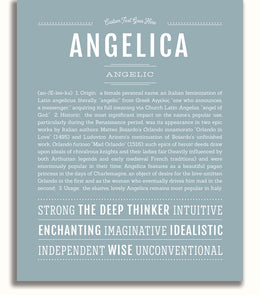 Angelica | Name Art Print – Name Stories