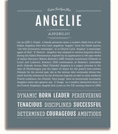 Angelie | Name Art Print – Name Stories