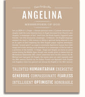 Angelina | Name Art Print – Name Stories