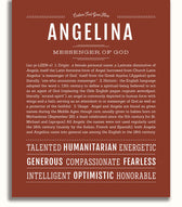 Angelina | Name Art Print – Name Stories