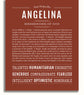 Angelina | Name Art Print – Name Stories
