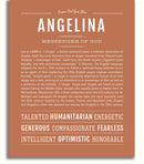 Angelina | Name Art Print – Name Stories